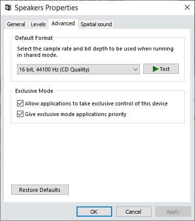 Windows 10 and Studio's bit-depth reporting (see signal path) / ASIO ...
